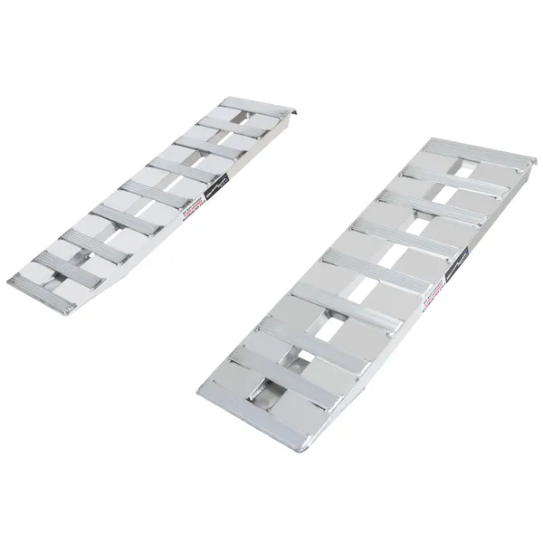 4' L X 15" W Aluminum Car Trailer Ramps Hook End, Knife Foot- 5,000 lb ...
