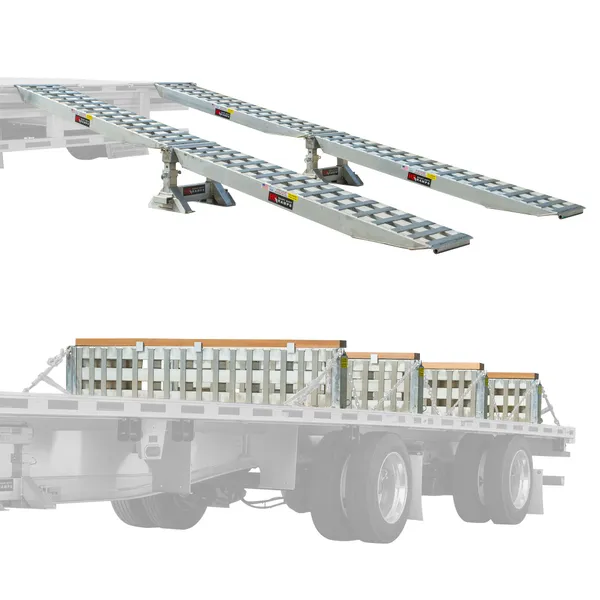Step Deck Trailer Load Levelers and Ramp Kit for 24" H Step Decks ...